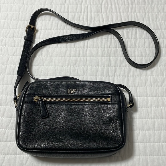 Diane Von Furstenberg | Bags | Authentic Dvf Milo Leather Crossbody Bag ...